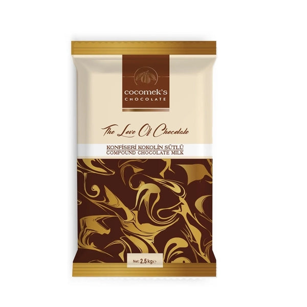 Cocomek Milk Compound Chocolate Bar 2.5Kg – Bakers Corner